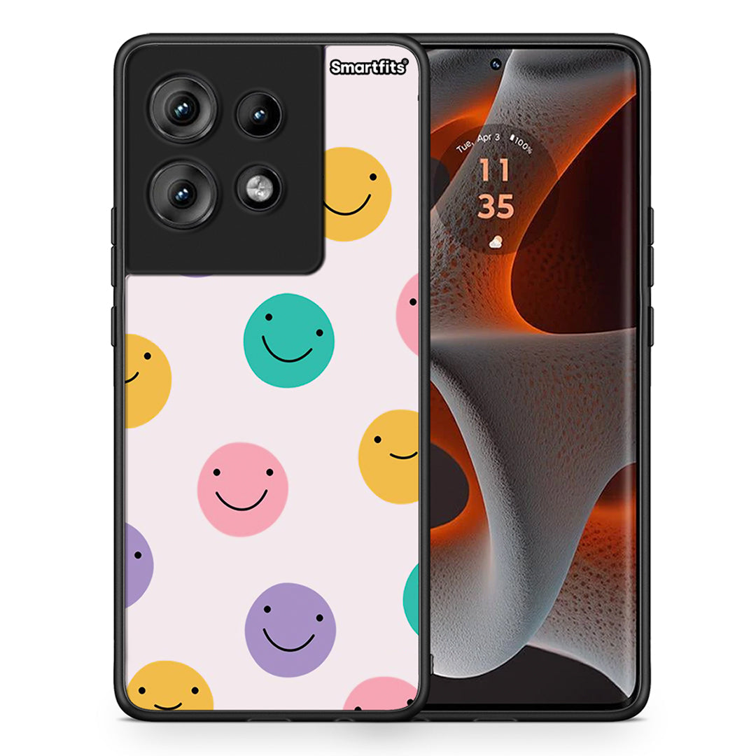 Θήκη Motorola Edge 50 Smiley Faces – Smartfits θήκες για κινητό - Smartfits