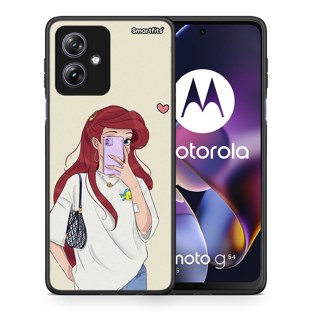 Θήκη Motorola Moto G54 Back Cover με Σχέδιο Walking Mermaid – Smartfits ...