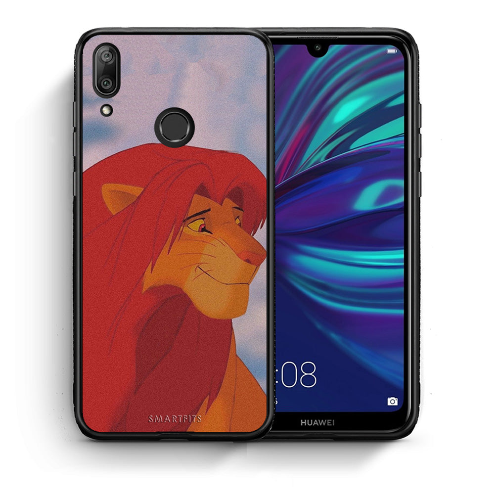 Θήκη Huawei Y7 2019 / Y7 Prime 2019 Back Cover με Σχέδιο Lion Love 1 ...