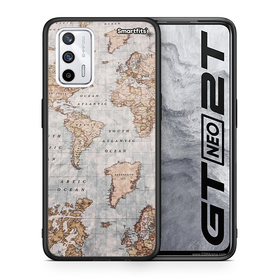 Θήκη Realme GT Back Cover με Σχέδιο World Map – Smartfits θήκες κινητού ...