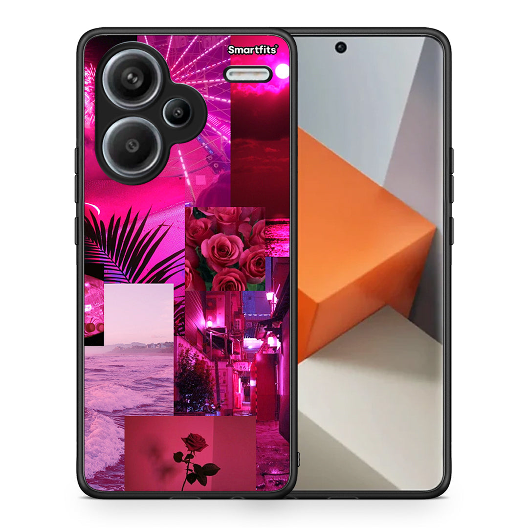 Θήκη Xiaomi Redmi Note 13 Pro Plus 5G Back Cover με Σχέδιο Collage Red ...